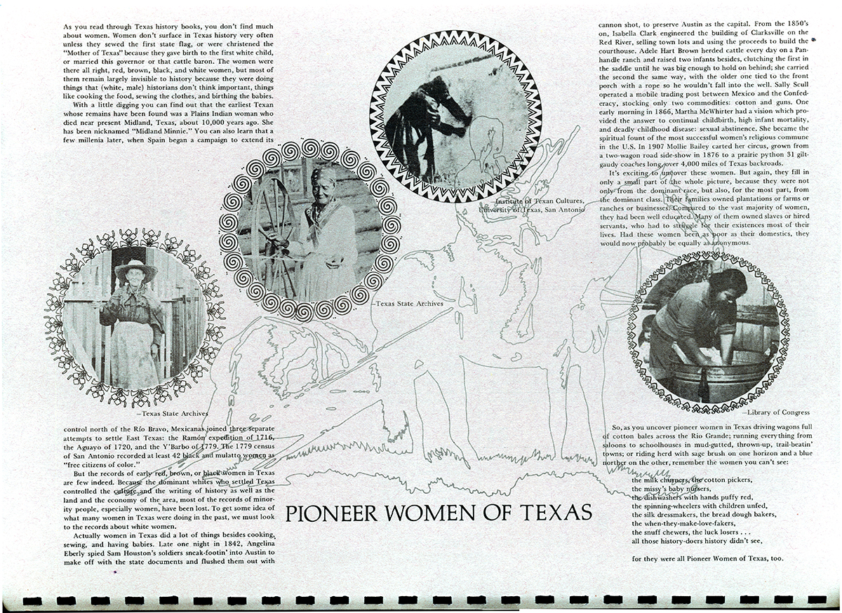 Women In Texas History Calendar - People's History in Texas